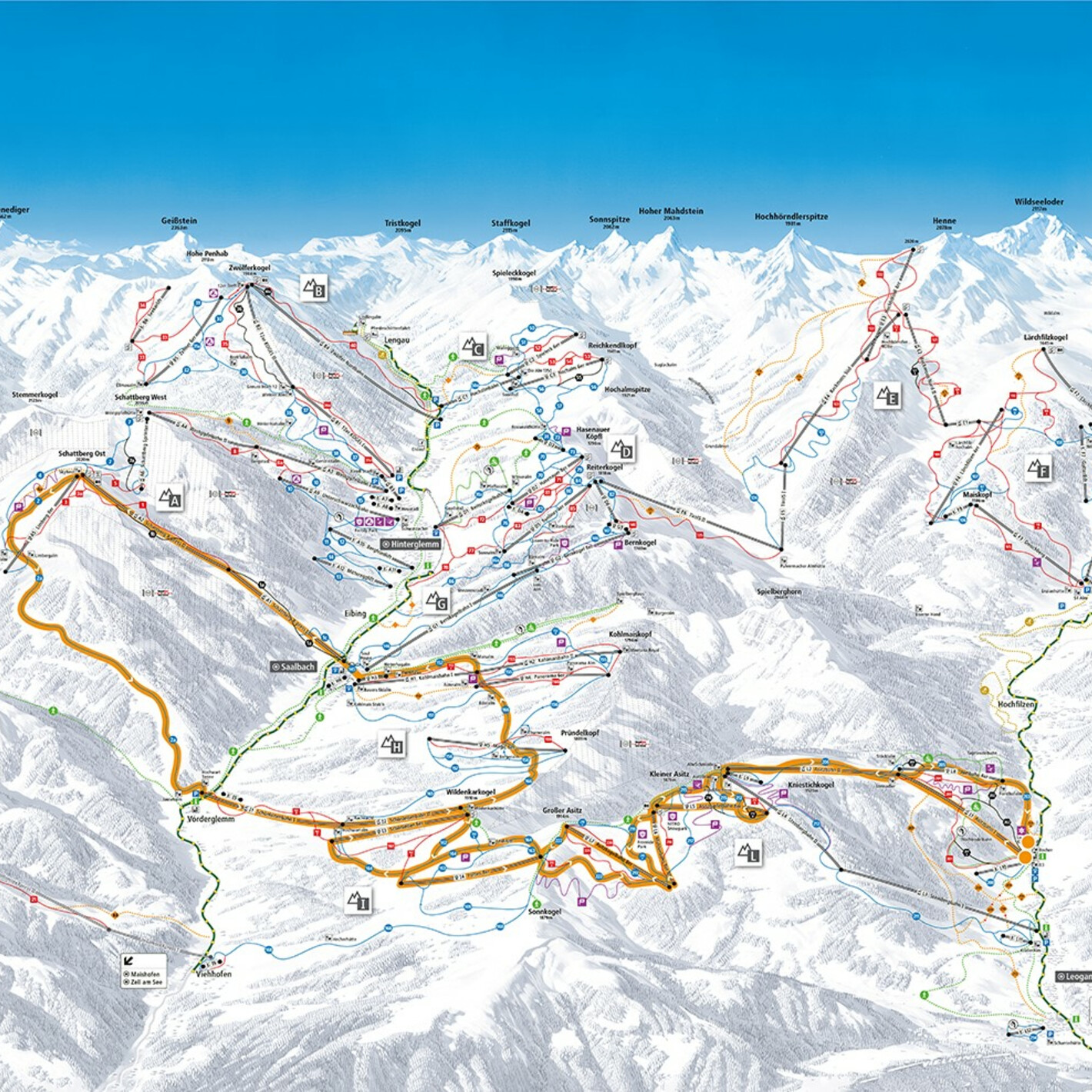 Skicircus-Runden | Infrastruktur in Saalbach Hinterglemm
