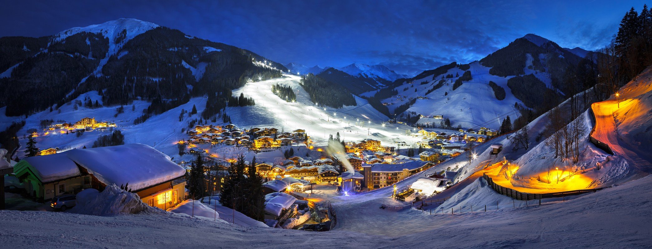 Floodlit slopes | Infrastructure in Saalbach Hinterglemm